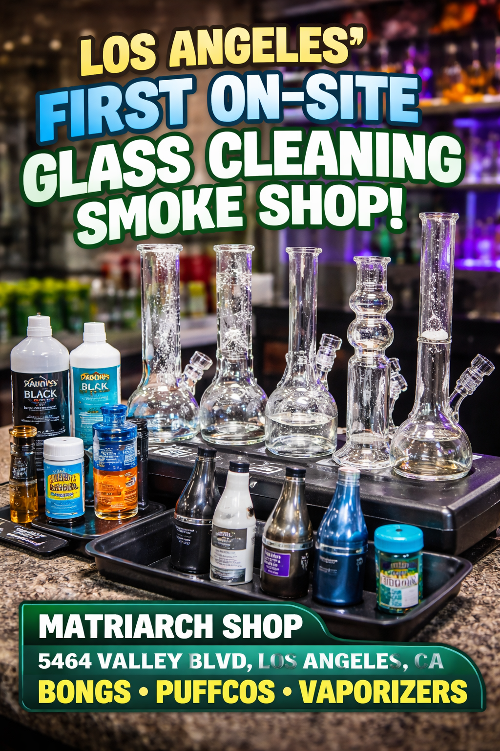 Matriarch Shop: Los Angeles’ First On-Site Glass Cleaning Smoke Shop